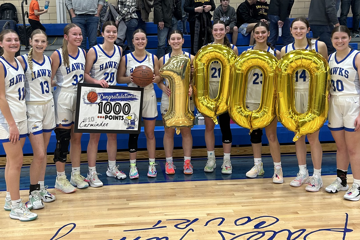 Ricke Scores 1,000th Point as Remsen St. Mary's Girls Basketball Starts ...